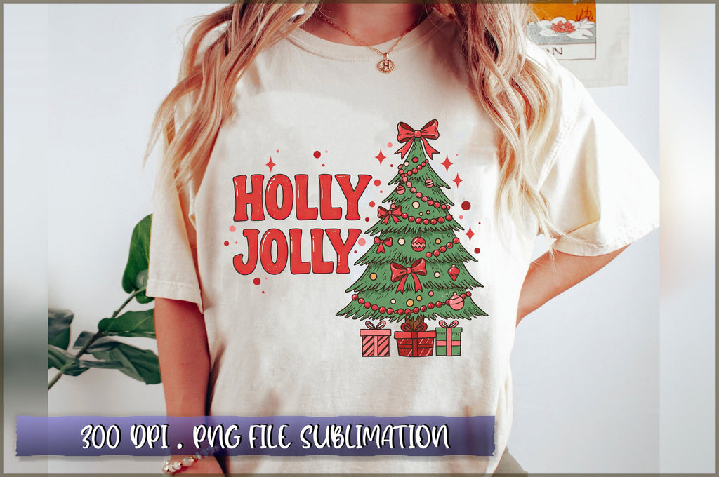 Preppy Holly Jolly Sublimation - So Fontsy