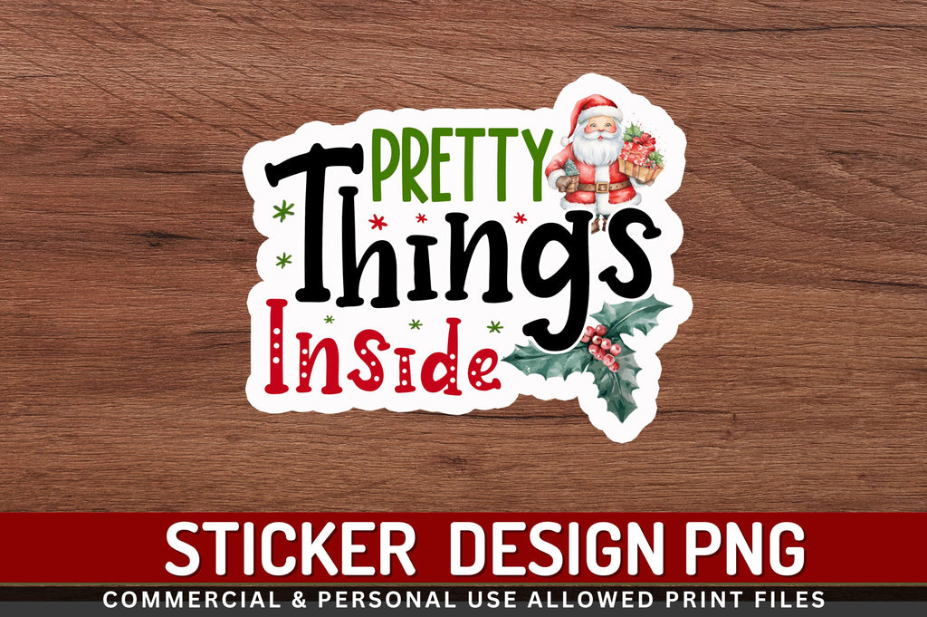 Pretty things inside Stickers Design - So Fontsy