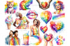 Pride Clipart Bundle | LGBTQ Illustration - So Fontsy