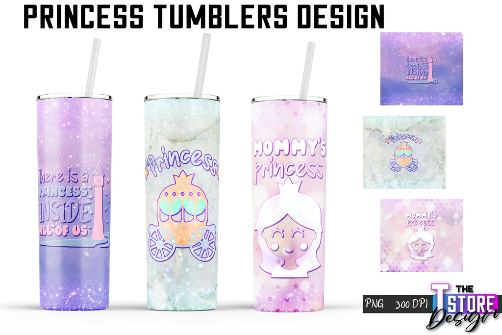 Princess Tumblers | Princess Tumbler Sublimation | PNG 20 Oz | Tumbler ...