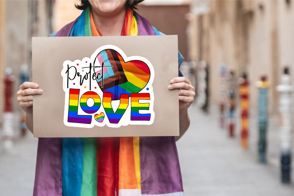 Protect love Sticker Design - So Fontsy