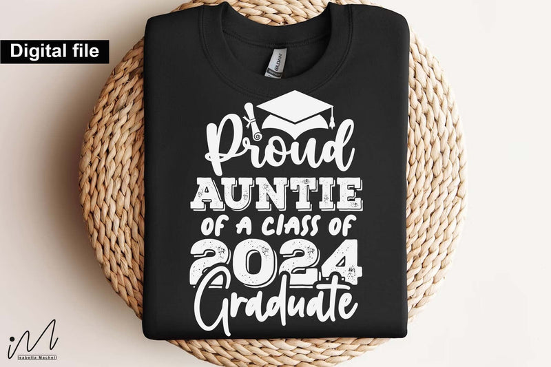 Proud auntie of a class of 2024 graduate svg,Graduation t shirt svg ...