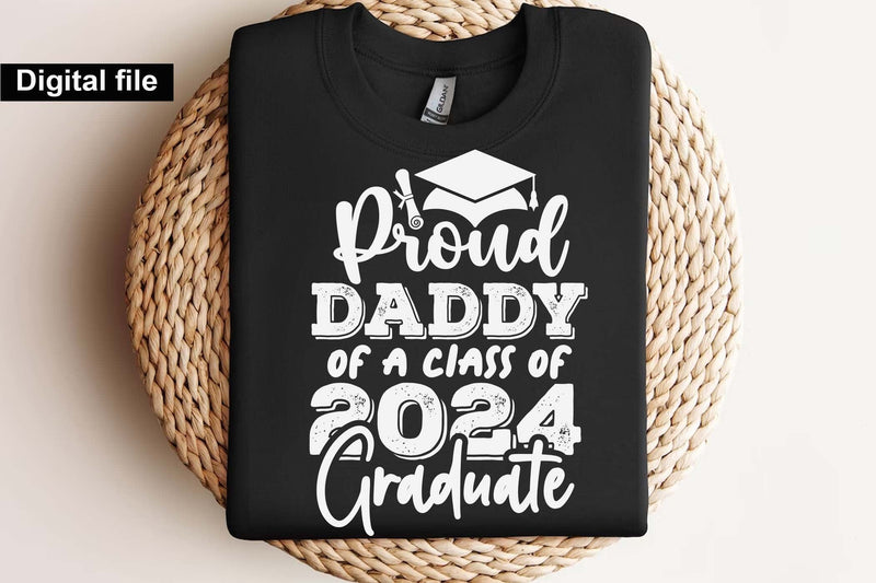Proud daddy of a class of 2024 graduate svg, Daddy graduation 2024 svg ...
