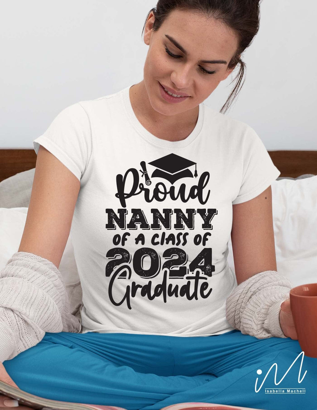 Proud nanny of a class of 2024 graduate svg, nany t shirt svg ...