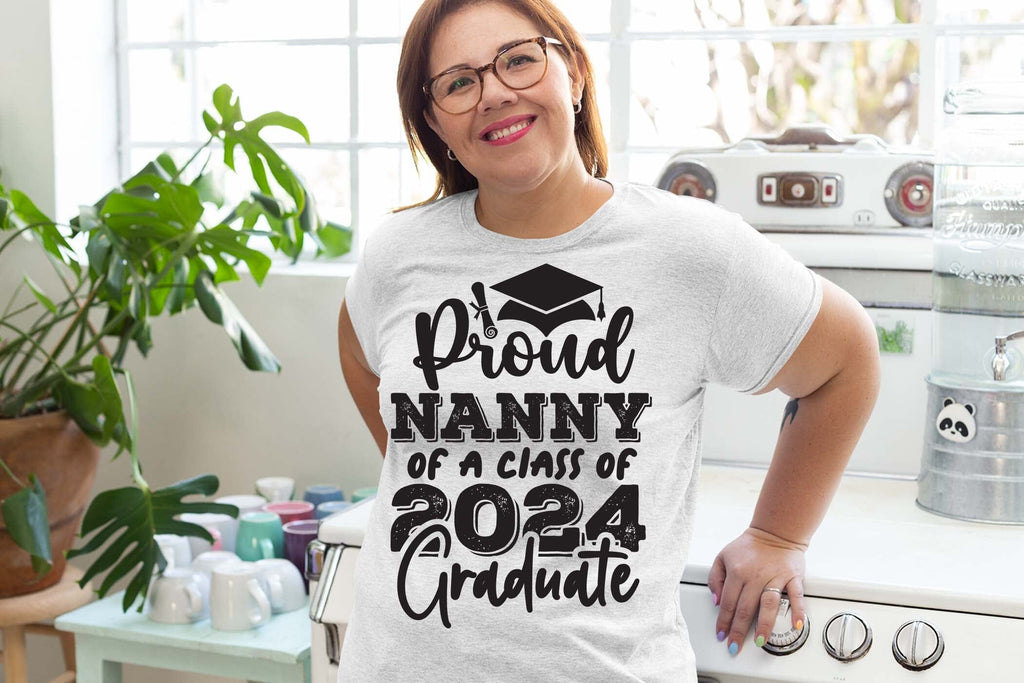 Proud nanny of a class of 2024 graduate svg, nany t shirt svg ...