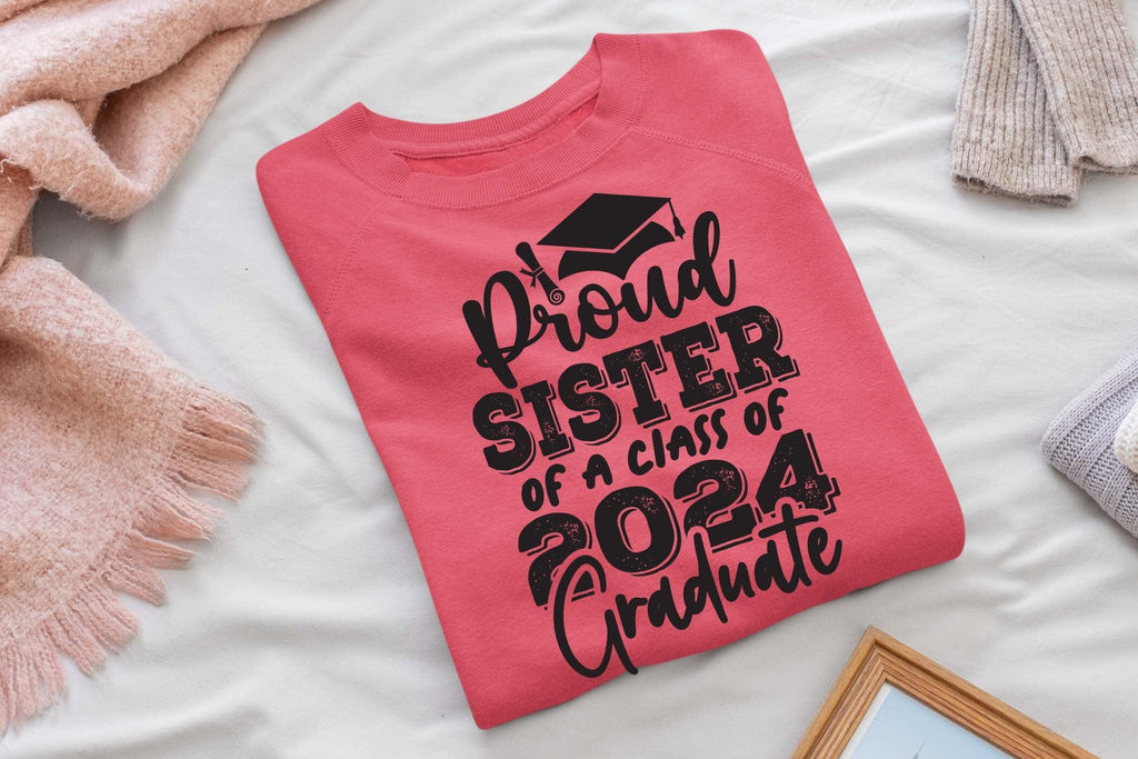 Proud sister of a class of 2024 graduate svg, graduate sister t shirt ...