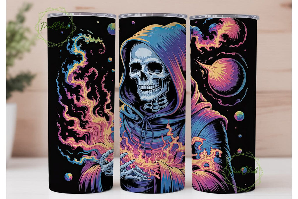 Psychedelic Reaper 20oz Tumbler Wrap - So Fontsy