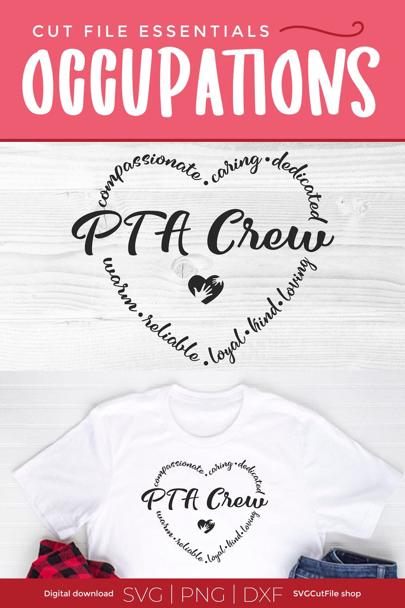 PTA svg, PTA crew, PTA tribe, Parent Teacher association - So Fontsy
