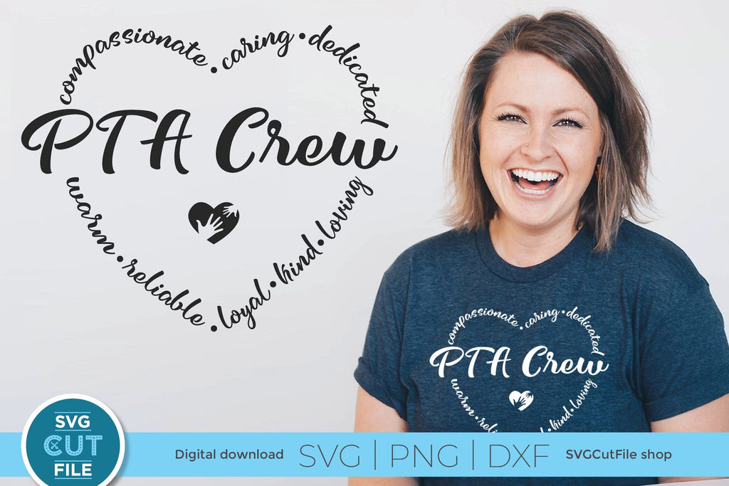PTA svg, PTA crew, PTA tribe, Parent Teacher association - So Fontsy
