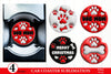 Puff Dog Car Coaster PNG. 3D Inflated Puff Design PNG - So Fontsy
