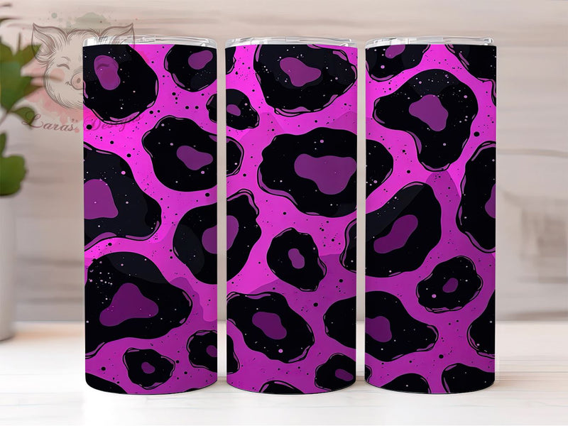 Purple Leopard, Purple Cheetah, Leopard Print Tumbler, Cheetah Print ...