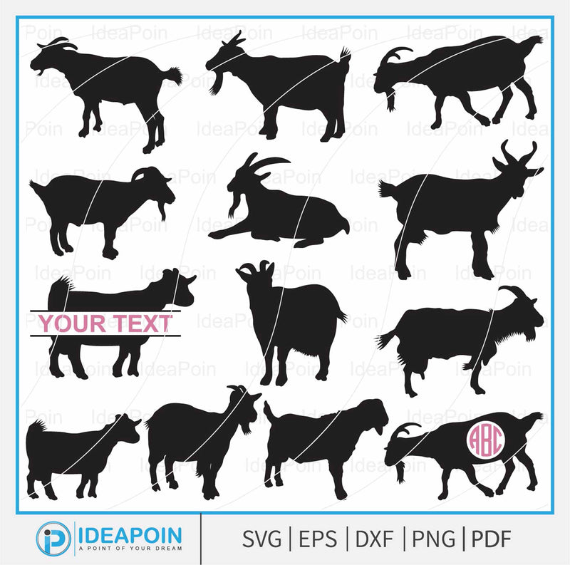 Pygmy Goats Svg, Pygmy Goats Silhouette, Show goat svg, Pygmy Goats svg ...