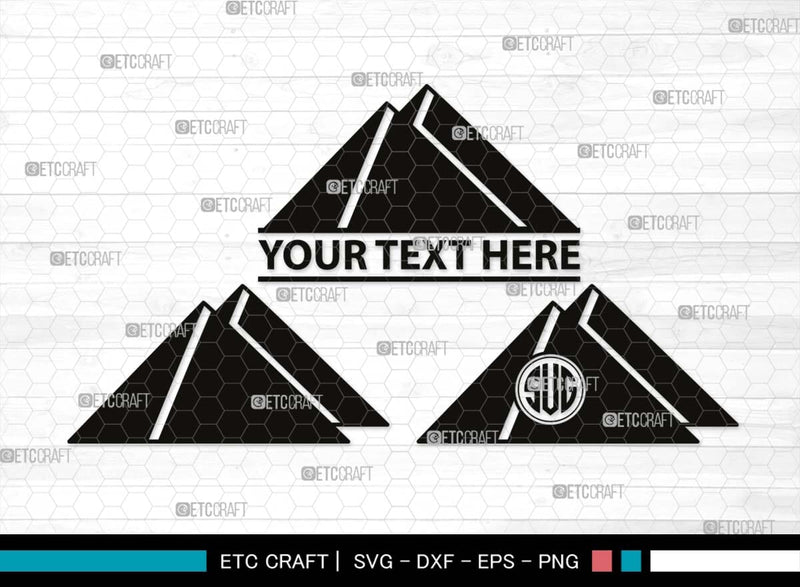Pyramid Monogram, Pyramid Silhouette, Pyramid SVG, Egypt Svg, Egyptian ...