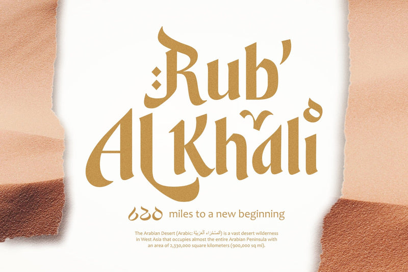 . Qomariah – Arabic Display Font - So Fontsy