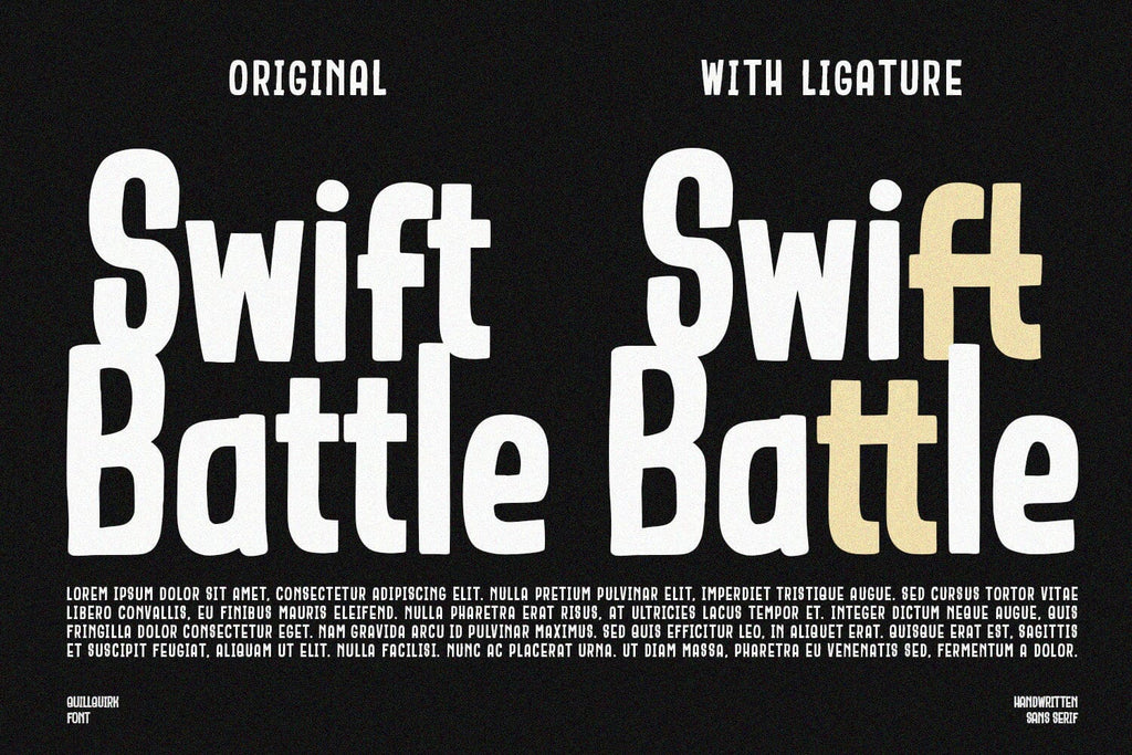 QuillQuirk - Sans Serif Font - So Fontsy