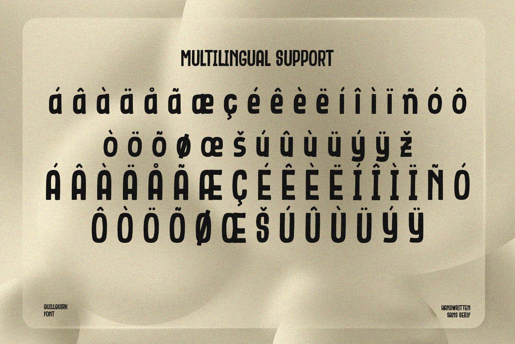 QuillQuirk - Sans Serif Font - So Fontsy