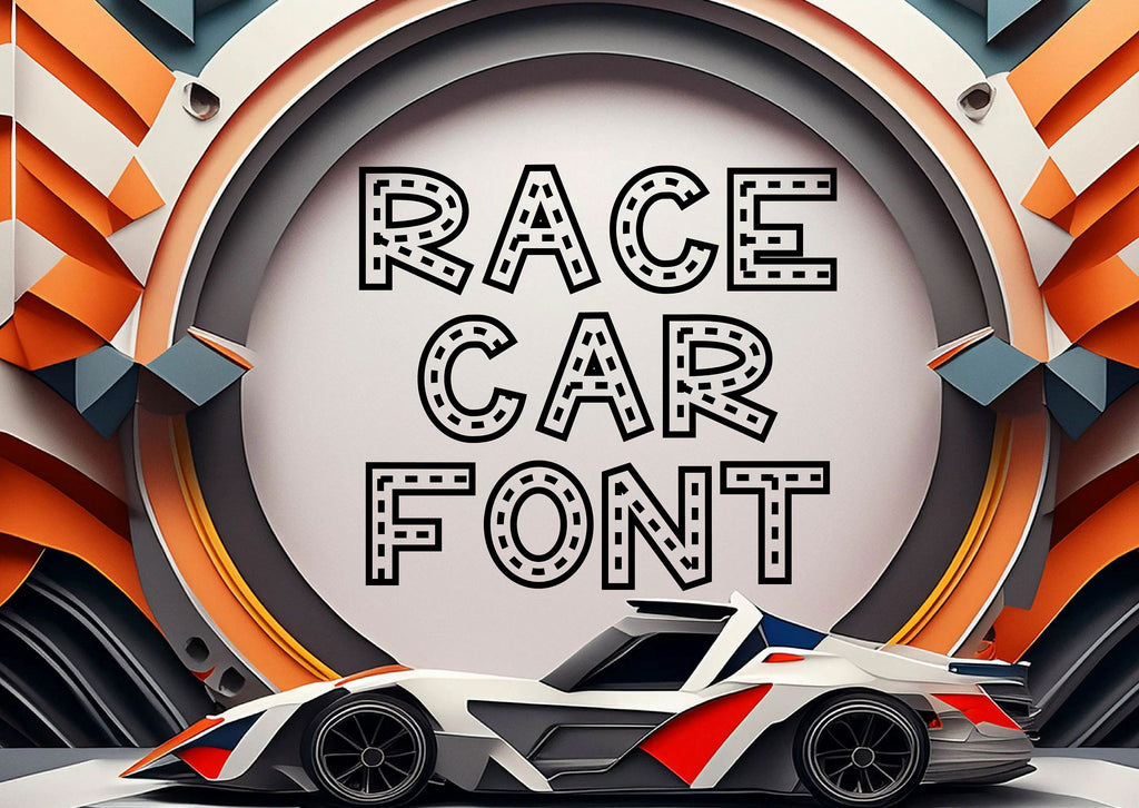Race Car Font OTF, Fonts for Crafting, Handwritten Font - So Fontsy