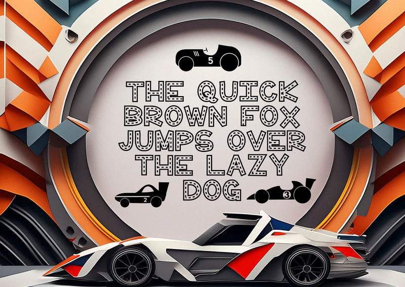 Race Car Font OTF, Fonts for Crafting, Handwritten Font - So Fontsy