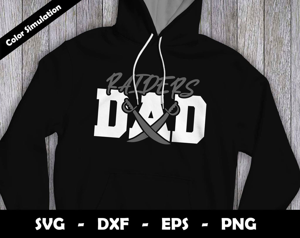 Raiders Dad SVG Cut File, Raiders logo SVG Design, Raiders Dad Football ...