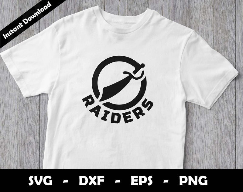Raiders SVG Cut File, Raiders logo SVG Design, Raiders Football Mascot ...