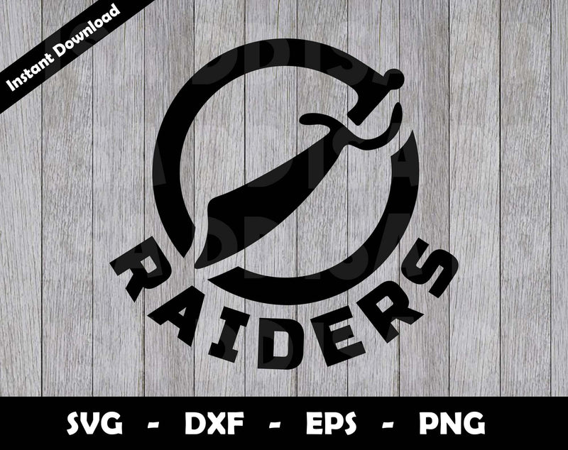 Raiders SVG Cut File, Raiders logo SVG Design, Raiders Football Mascot ...