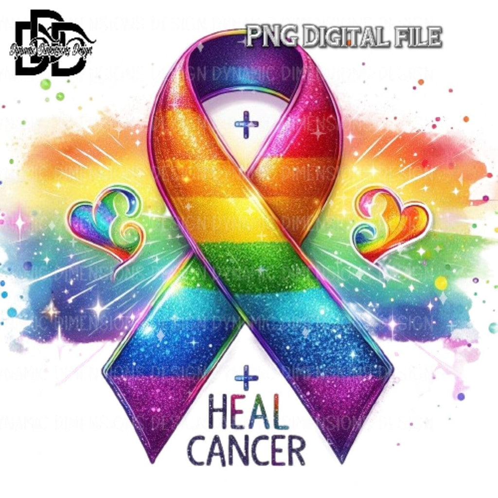 Rainbow Awareness Ribbon - So Fontsy