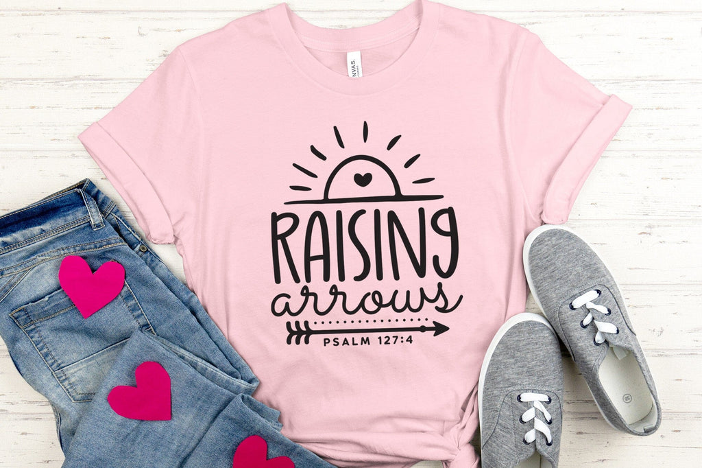 Raising Arrows, Faith SVG Cut File - So Fontsy