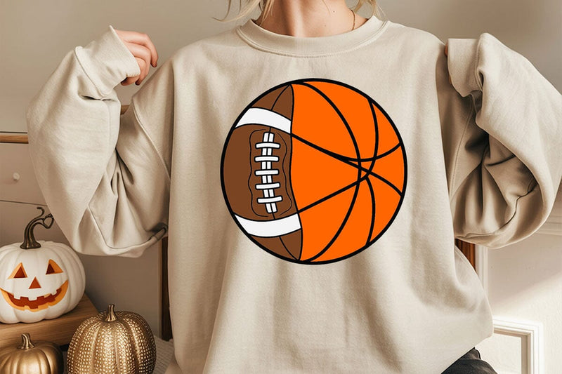 Raising Ballers SVG: Football Basketball Design - So Fontsy