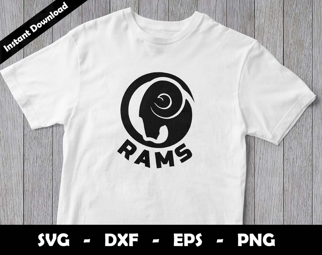 Rams SVG Cut File, Rams logo SVG Design, Rams Football Mascot, T-Shirt ...
