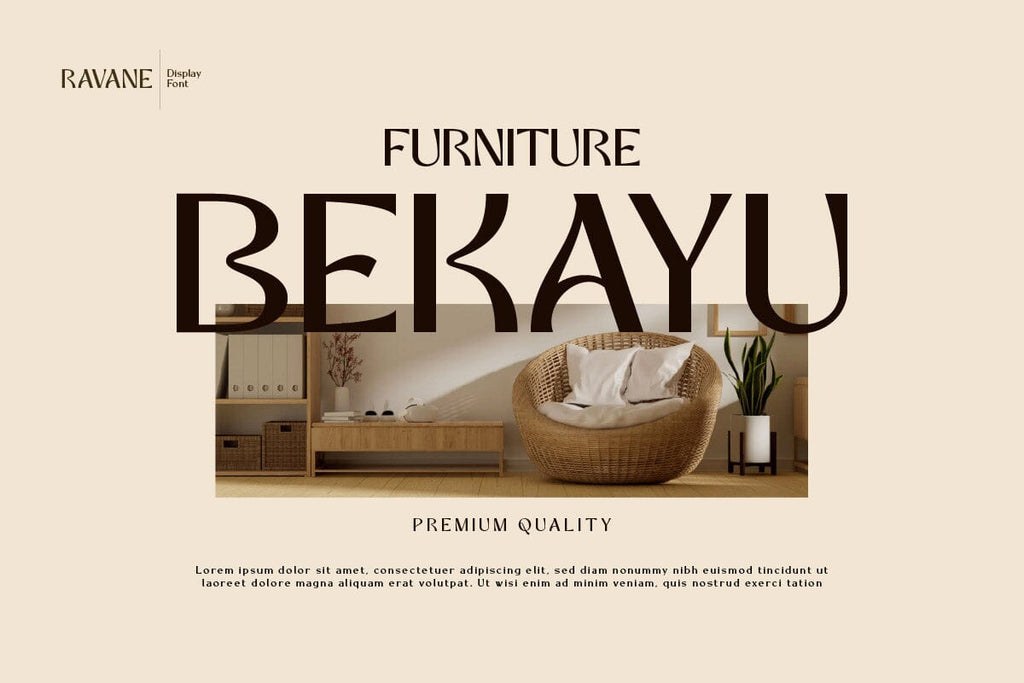 Ravane - Display Font - So Fontsy