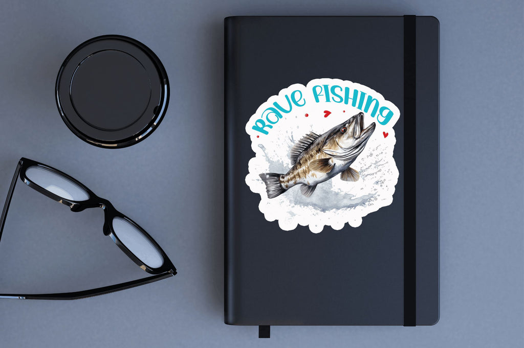 Rave fishing Sticker Design - So Fontsy