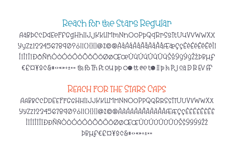 Reach for the Stars Font - So Fontsy