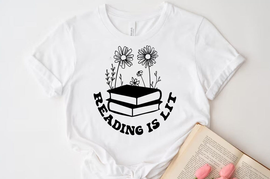 Reading Book Lovers Svg Png Bundle, Floral Books Svg, Librarian Svg ...