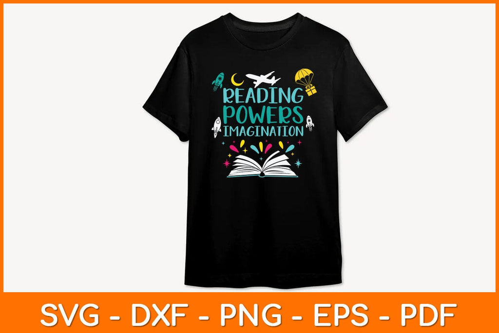 Reading Powers Imagination Svg File - So Fontsy