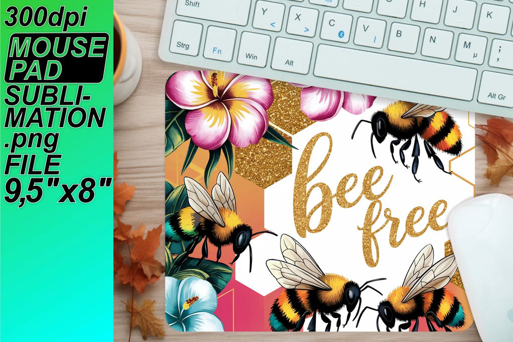 ready for sublimation! , Gorgeous mouse mat designs, Bee - So Fontsy