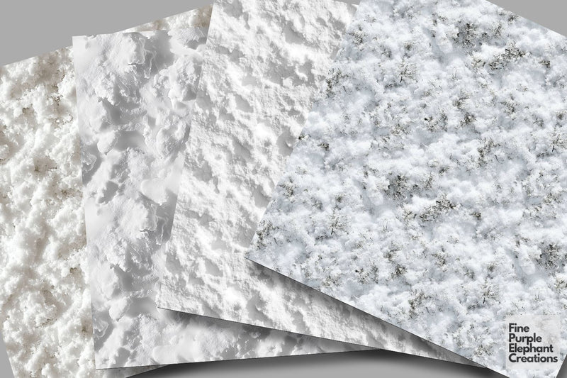 Real Snow Ice Textures Digital Paper | Winter Wonderland Sublimation ...