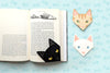Realistic Cat Face Papercut Corner Bookmark SVG - So Fontsy