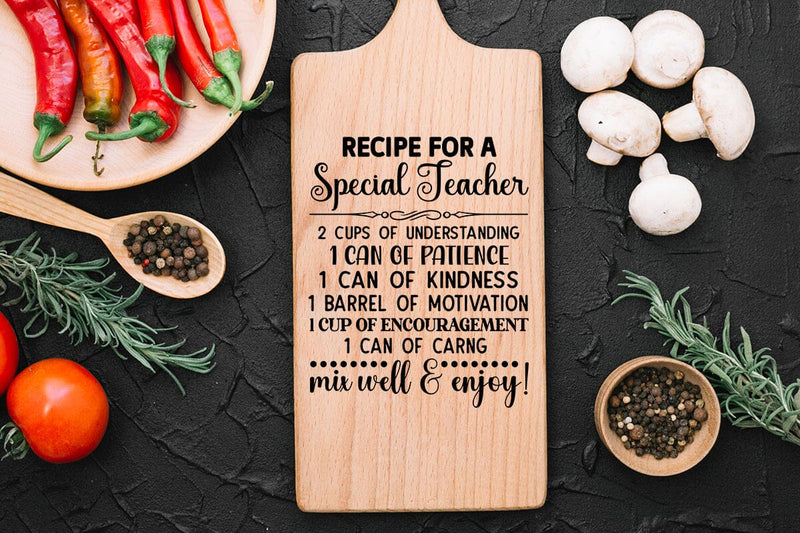 recipe for a special teacher - So Fontsy