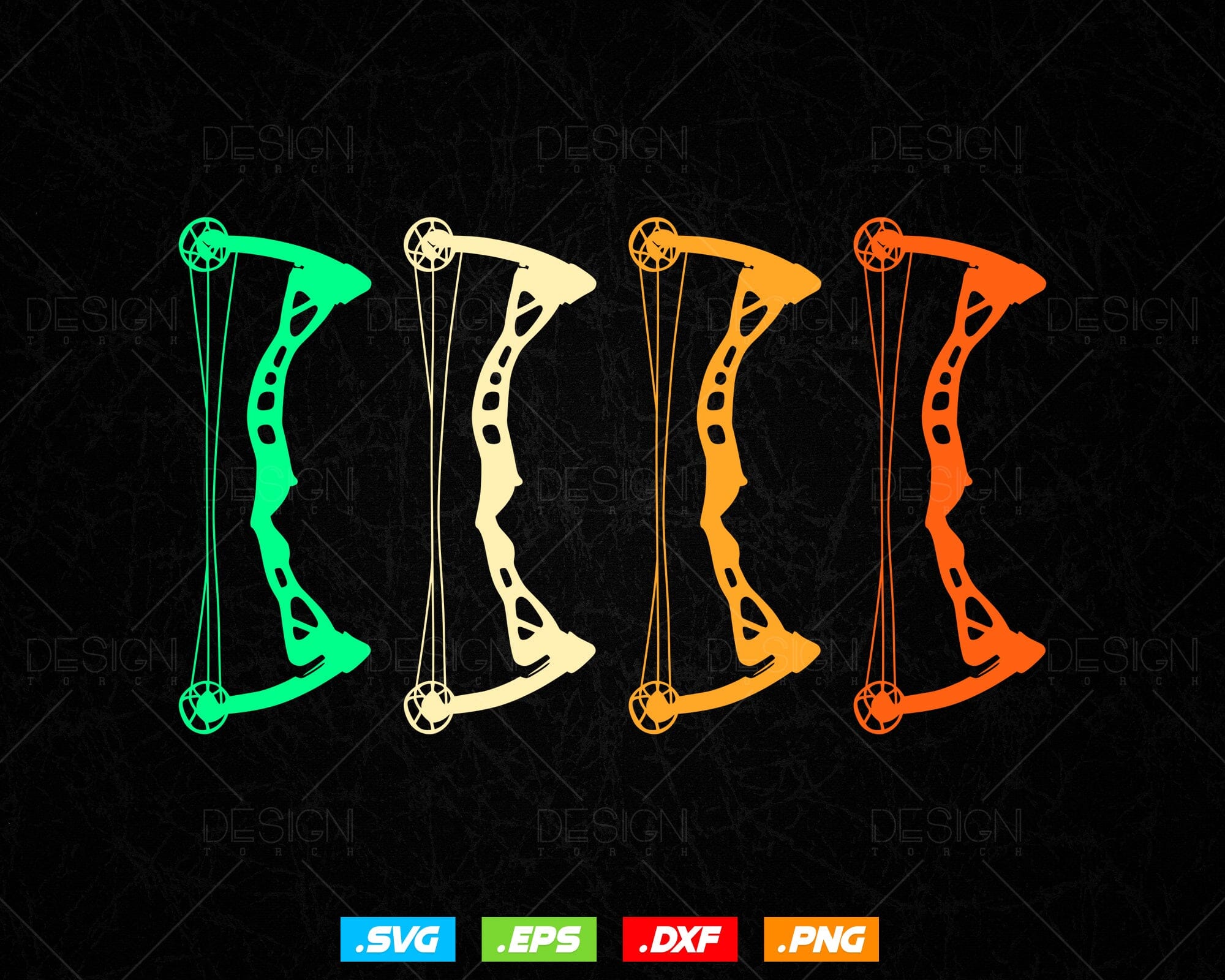 Recurve Bow Vintage Hunting Retro Archery Svg Png, Duck Hunting Svg ...