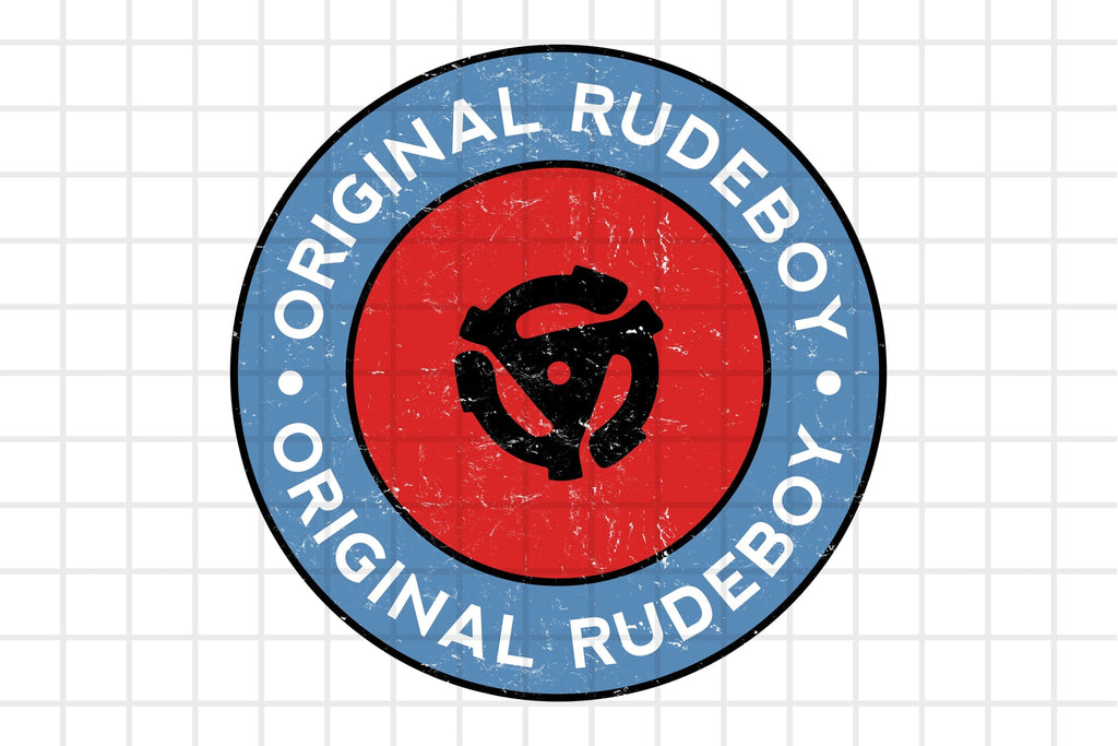 Red & Blue Original Rude Boy Graphic Design - So Fontsy