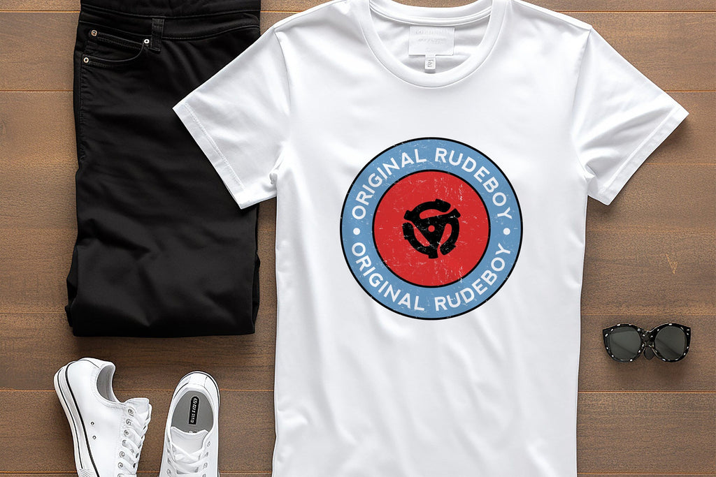 Red & Blue Original Rude Boy Graphic Design - So Fontsy