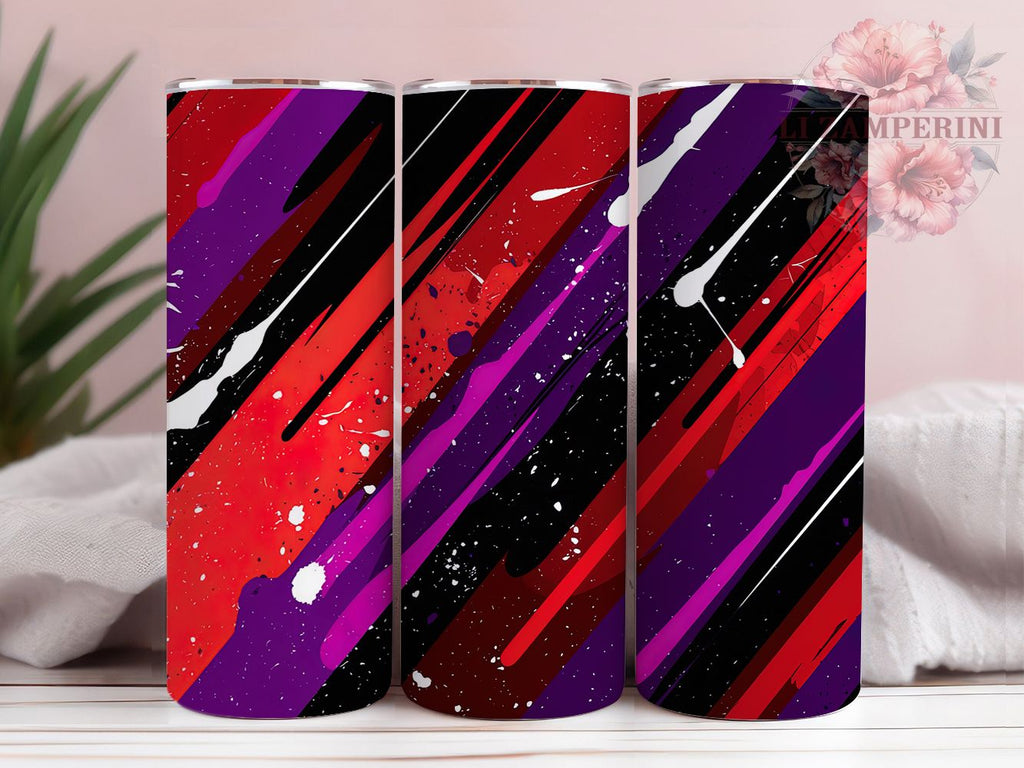 Red Purple Milky Way Galaxy Tumbler, Galaxy Tumbler Wrap, Red Purple ...