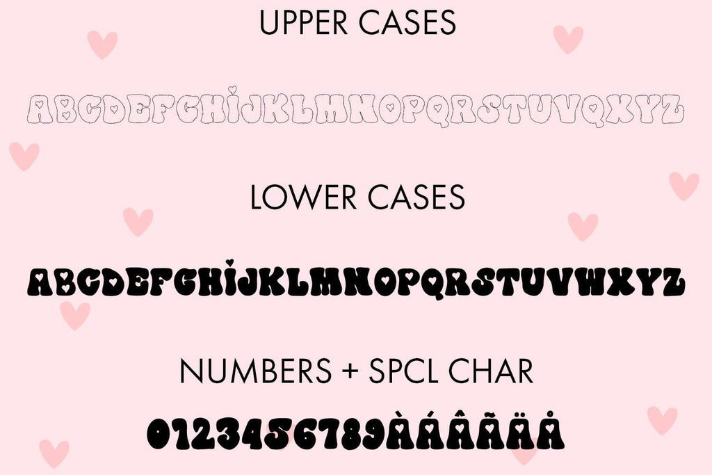 Red Rose Retro Valentine Font - So Fontsy