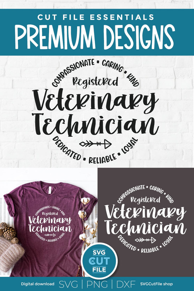 Registered Veterinary Technician svg, Vet tech svg, Veterinary Tech svg ...