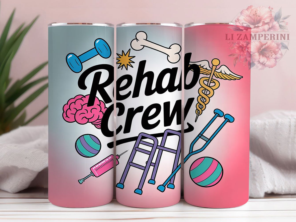Rehab Crew Therapy 20oz Tumbler, Therapy Team Tumbler, Physical ...