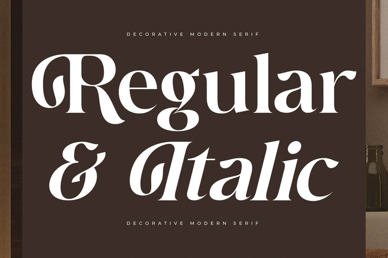 Rehgal - Decorative Modern Serif - So Fontsy