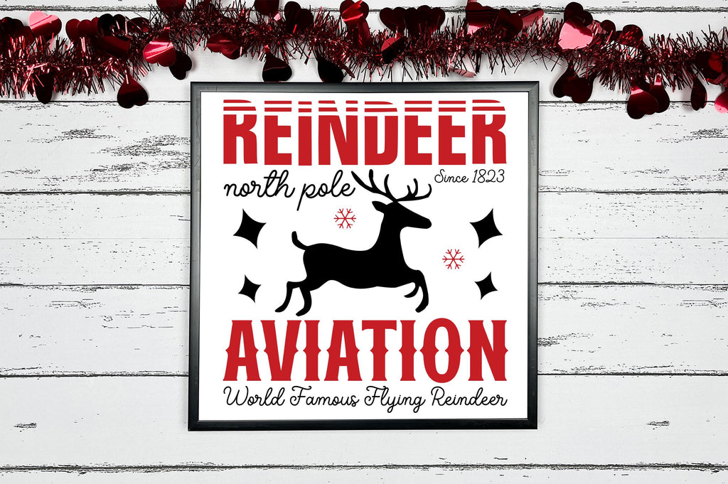 Reindeer north pole since 1823 aviation svg design - So Fontsy