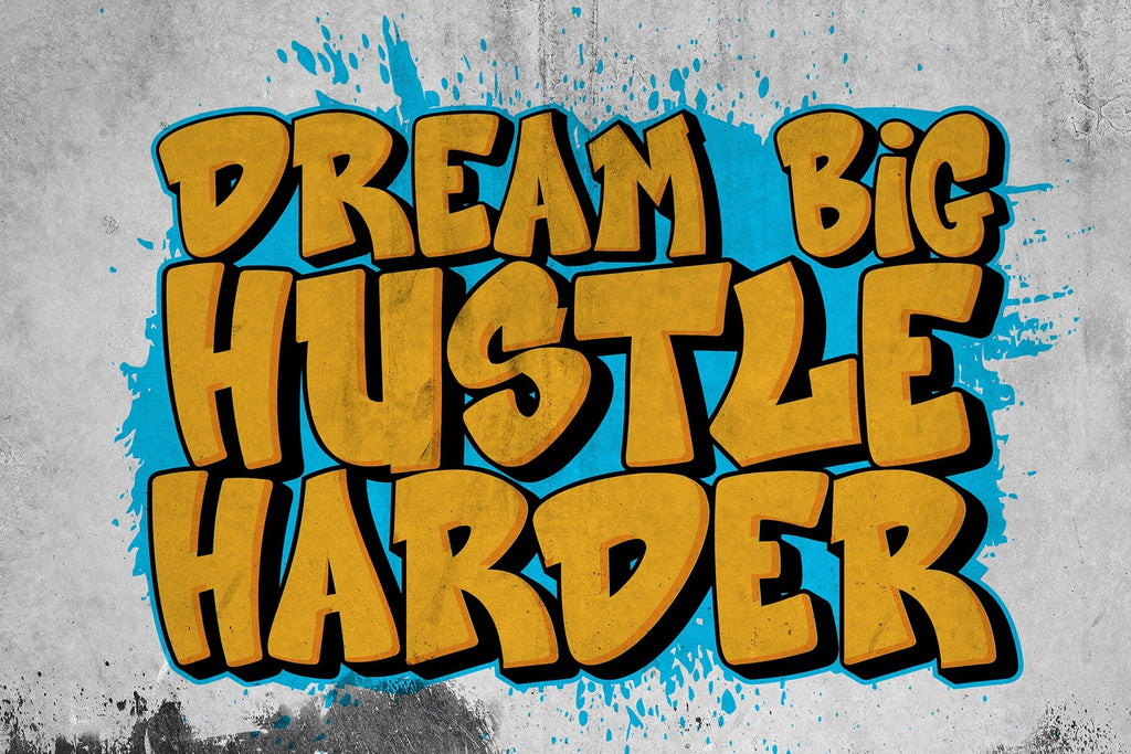 Rekuzha - 3d Layered Graffiti Font - So Fontsy