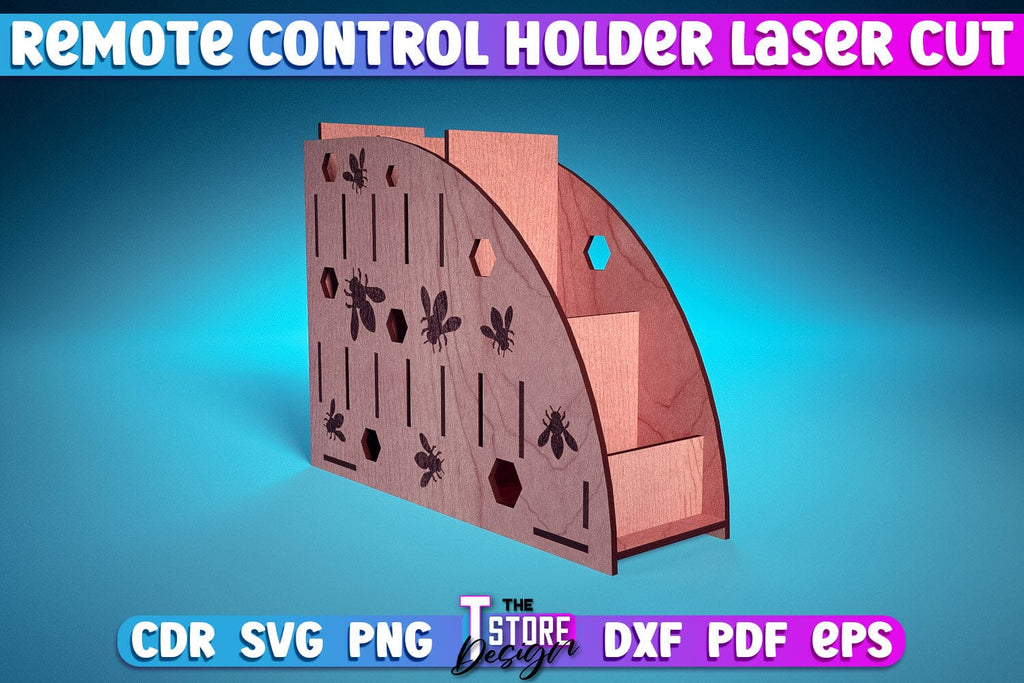Remote Control Holder Laser Cut | Home Design Laser Cut Design | CNC ...