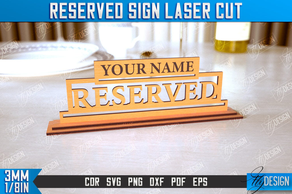 Reserved Sign | Table Sign | Restaurant Accessories | Table Plaque ...